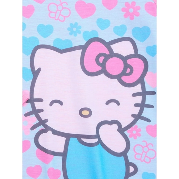 Sanrio | Pajamas | New Hello Kitty Pink And Blue Long Sleeve Gown Size ...